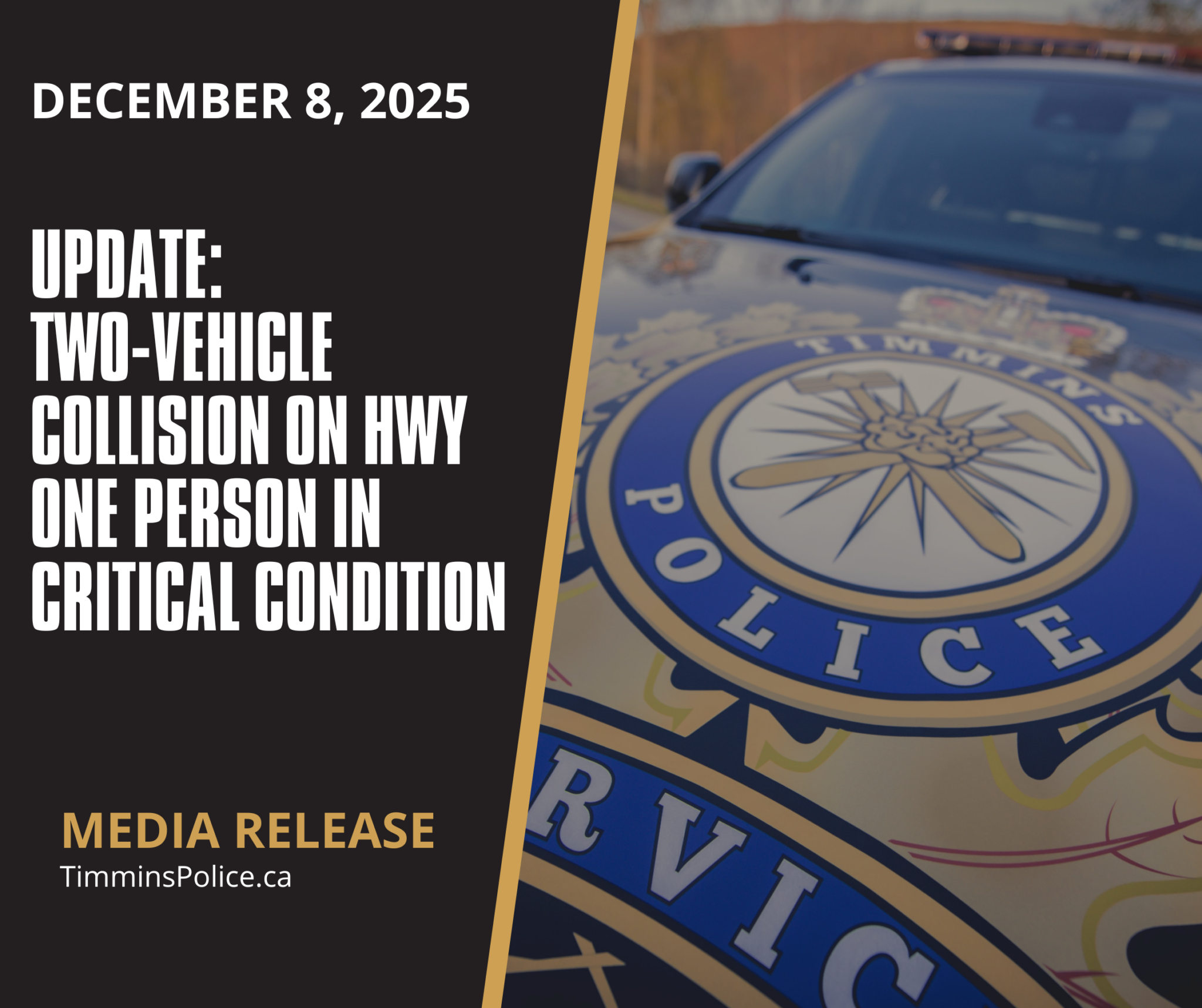 UPDATE: Two-Vehicle Collision on Hwy 101 East – ONE PERSON IN CRITICAL ...